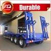 Tri Axle 70 Ton Lowboy Semi Trailer For Heavy Equipment Delivery - Buy ...